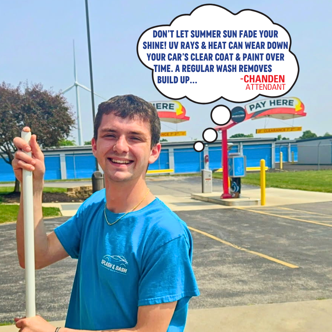 Employee Tip of the Month- Summer Season - Splash & Dash Car Wash